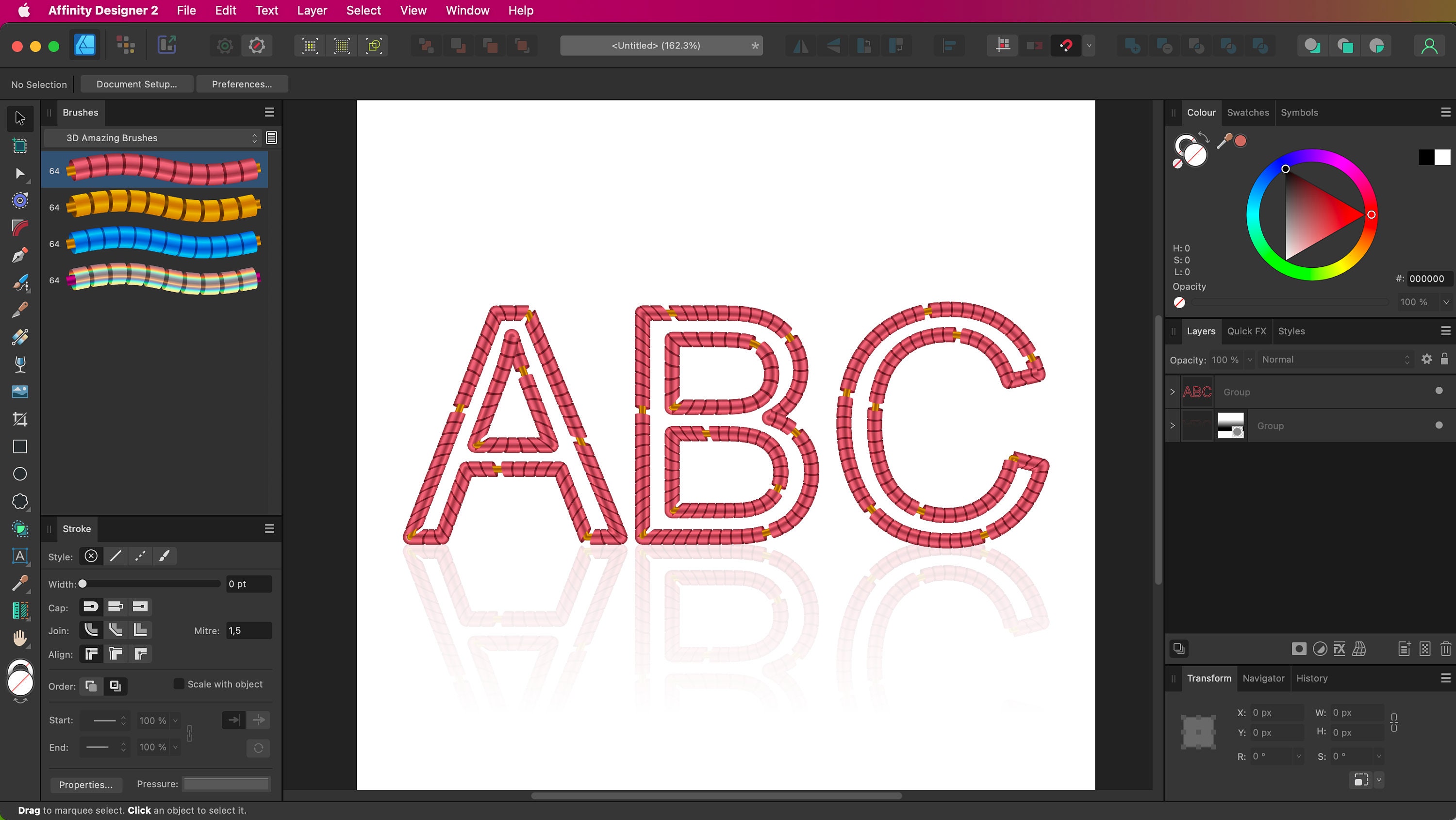 Affinity 3D Amazing Brushes + Video Demonstration for Affinity Designer ...