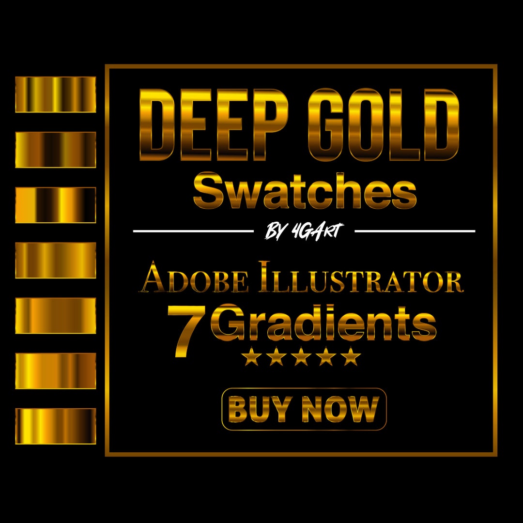 Metallic Gradient Swatches for Adobe Illustrator - Etsy