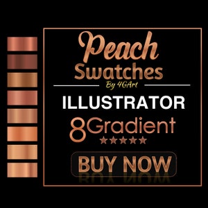 Peach Metallic Swatches for Illustrator - Etsy