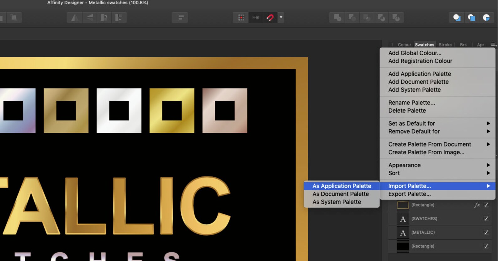 8 Metallic Gradient for Affinity Designer and Affinity Photo - Etsy