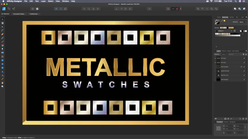 8 Metallic Gradient for Affinity Designer and Affinity Photo - Etsy