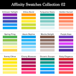 Affinity Color Swatches Bundle for Affinity Designer, Affinity Photo ...