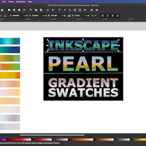 Pearl Color Gradient Swatches for Inkscape | Inkscape Pearl Gradient | Pearl Color | Metallic ...