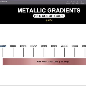 Divi Theme Builder Gold and Rose Gold Metallic Gradient Hex Code and ...