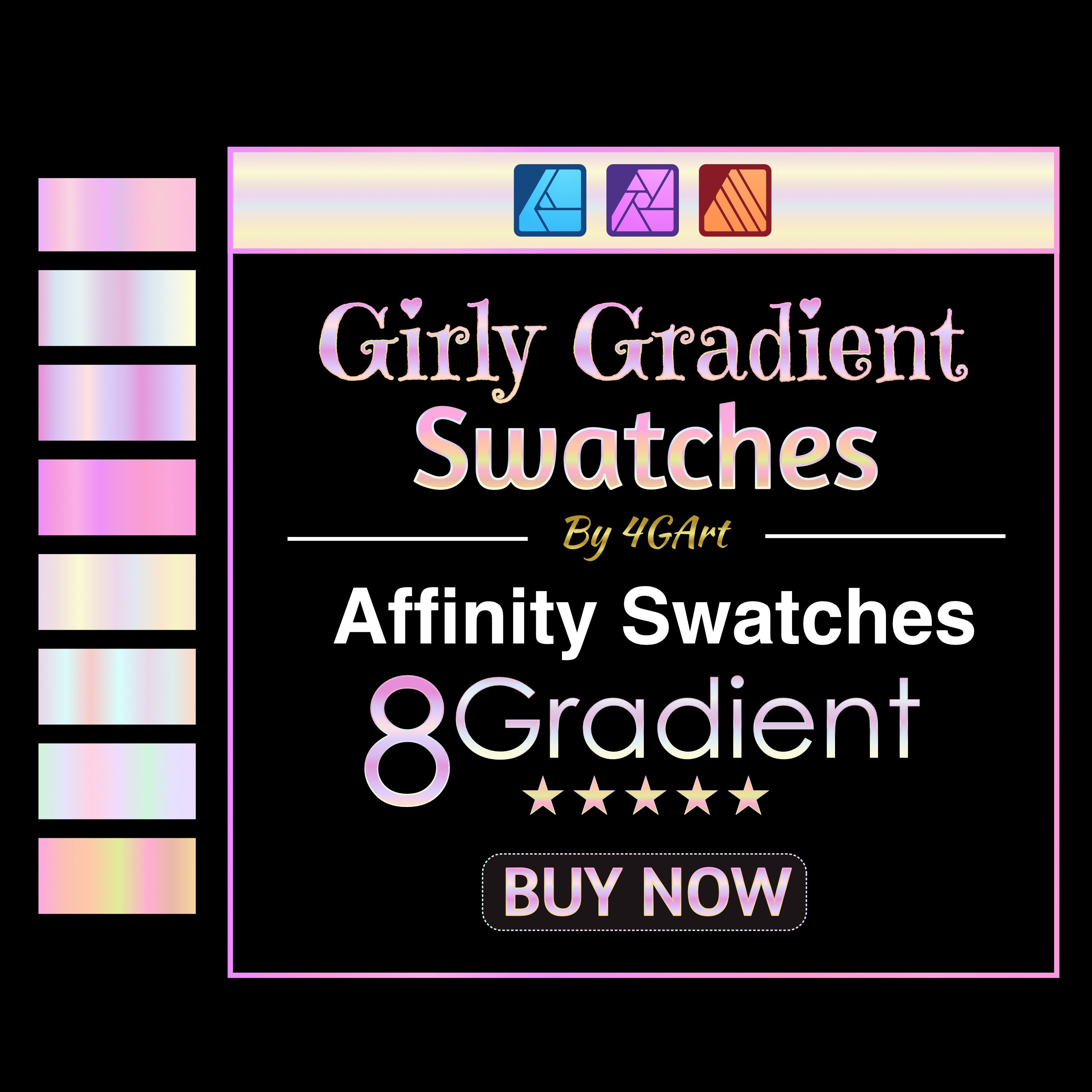 Affinity Gradient Swatches Collection Bundle 2 for Affinity Designer ...