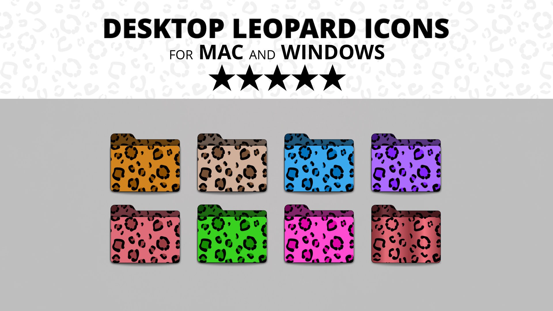 Leopard Desktop Folder Icon for MAC and WINDOWS | Folder Icon | Leopard ...
