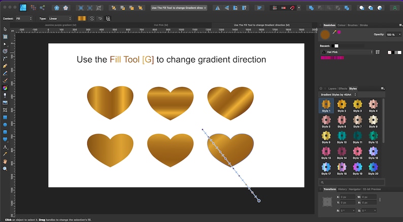 Affinity Gradient Styles for Affinity Designer, Affinity Photo and Affinity Publisher Bestseller ...