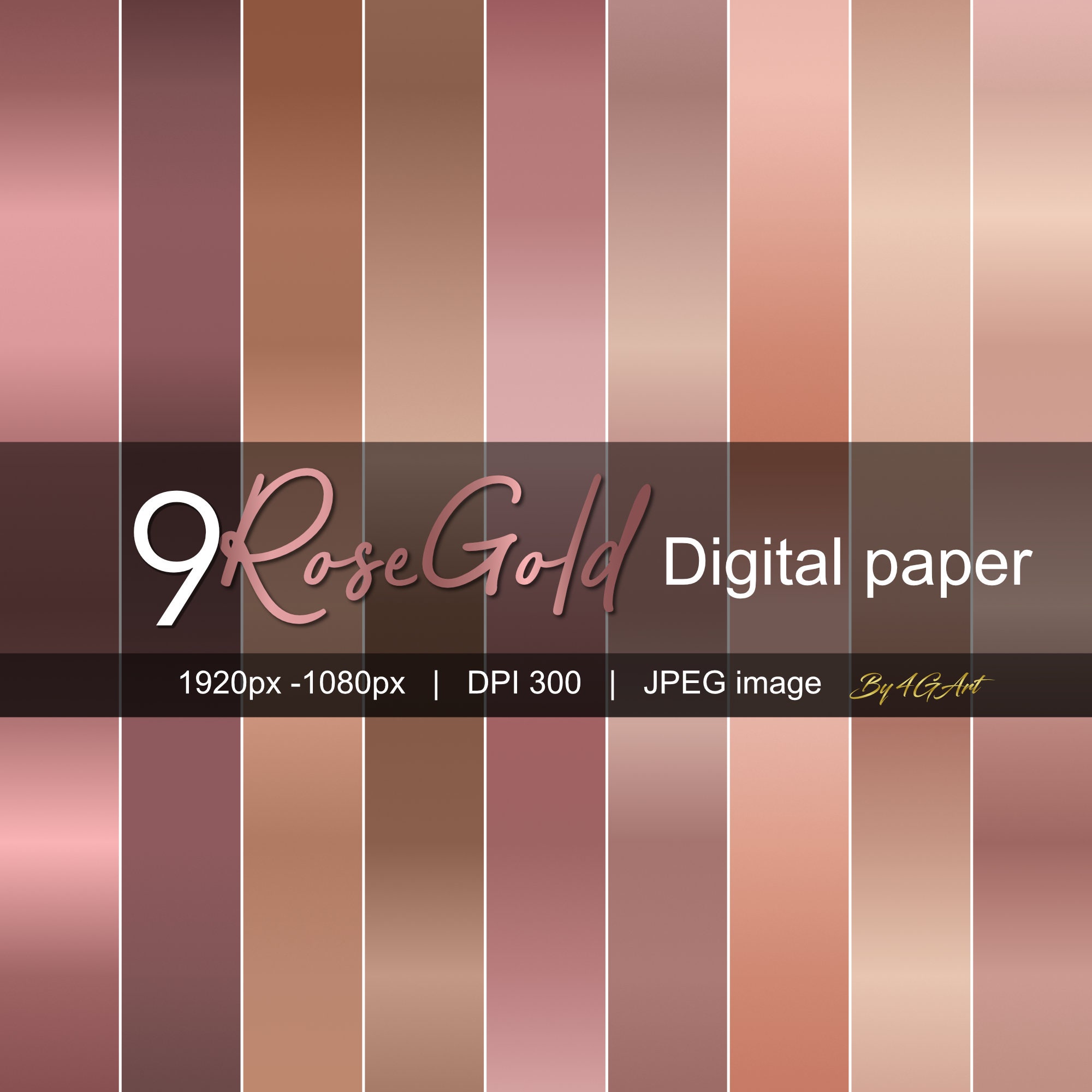 Rose Gold Digital Paper | Rose Gold Image | Rose Gold Background | Rose ...