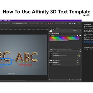 Affinity 3D Text Effects Template for Affinity Designer and Affinity ...