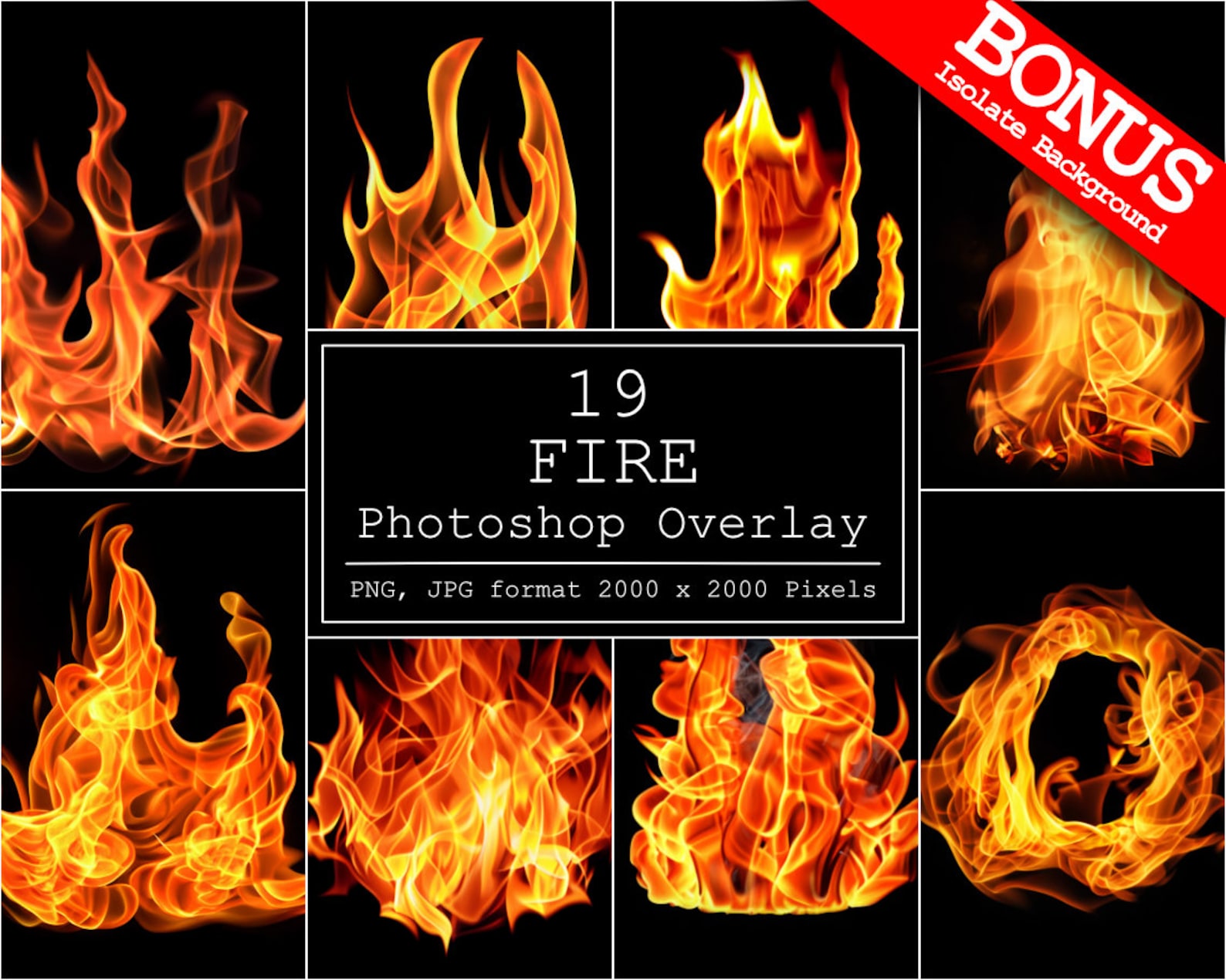 Fire Overlays | Fire PNG | Photoshop Fire Overlay | Fire Isolate ...