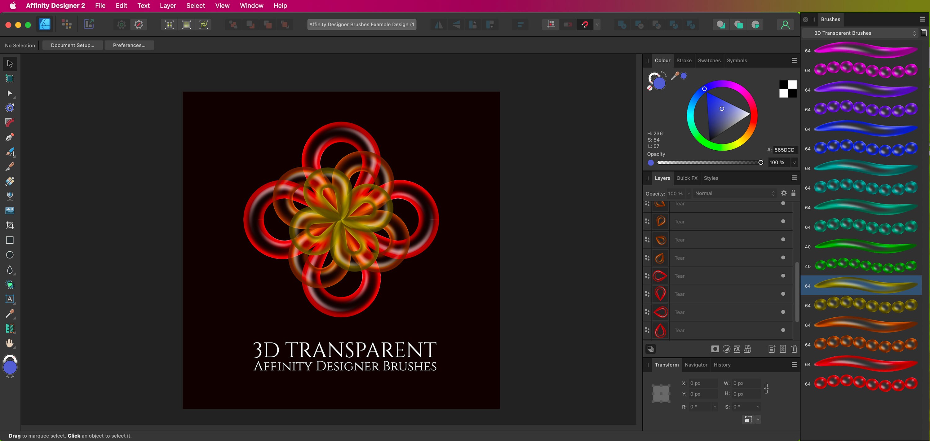 Affinity 3D Transparent Brushes for Affinity Designer | Affinity ...