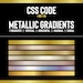 Metallic CSS Gradient Swatches PDF - Sparkle With Gold and Rose Gold ...