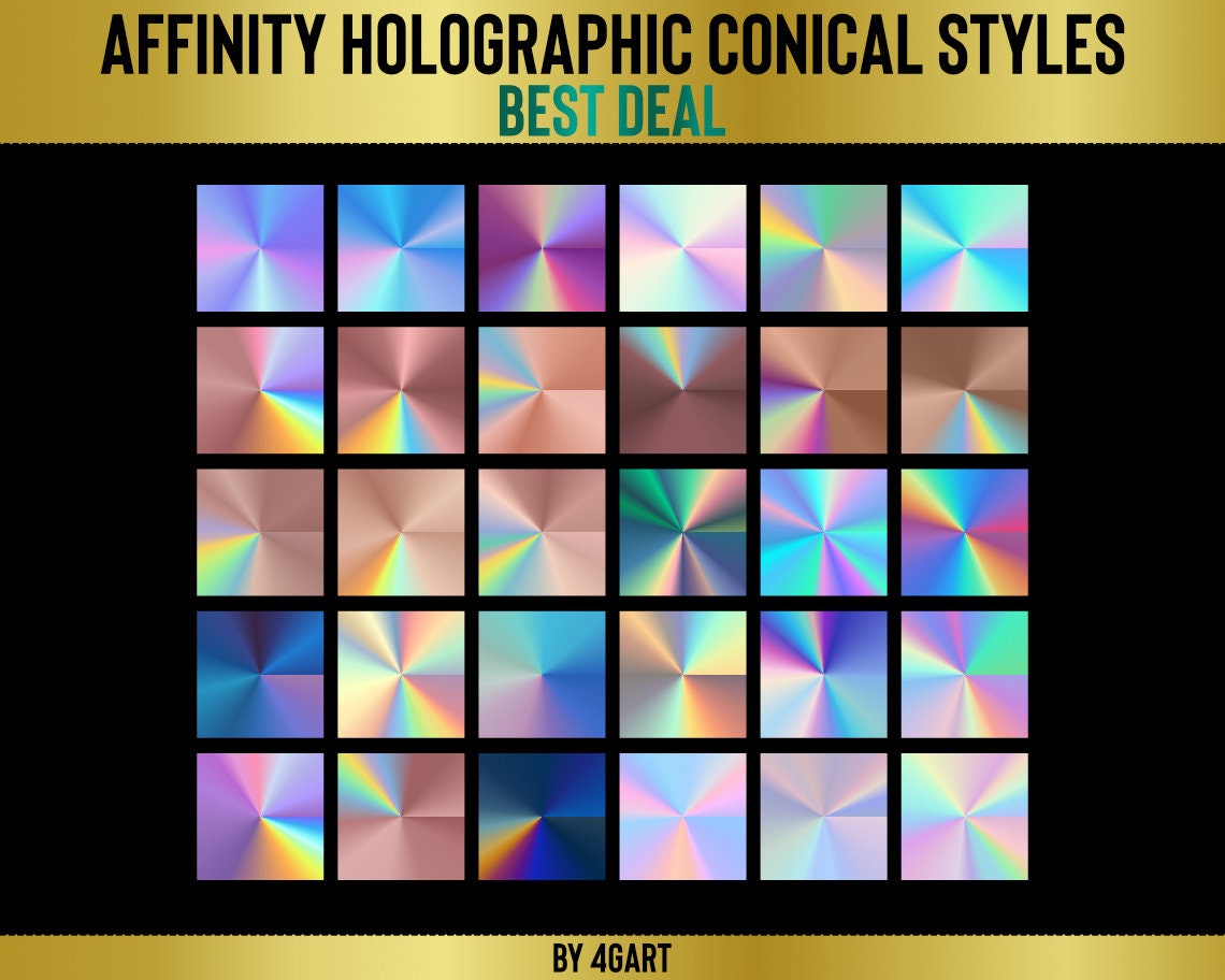 Affinity Holographic Conical Gradient Styles for Affinity Designer ...