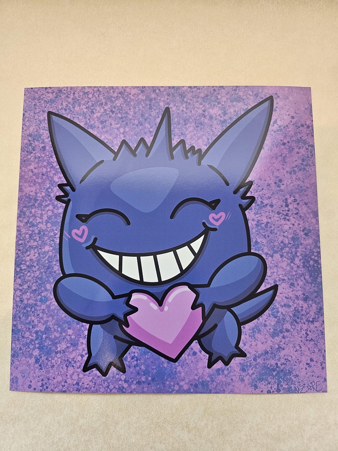 Square Art Print Gengar, Pokemon - Etsy