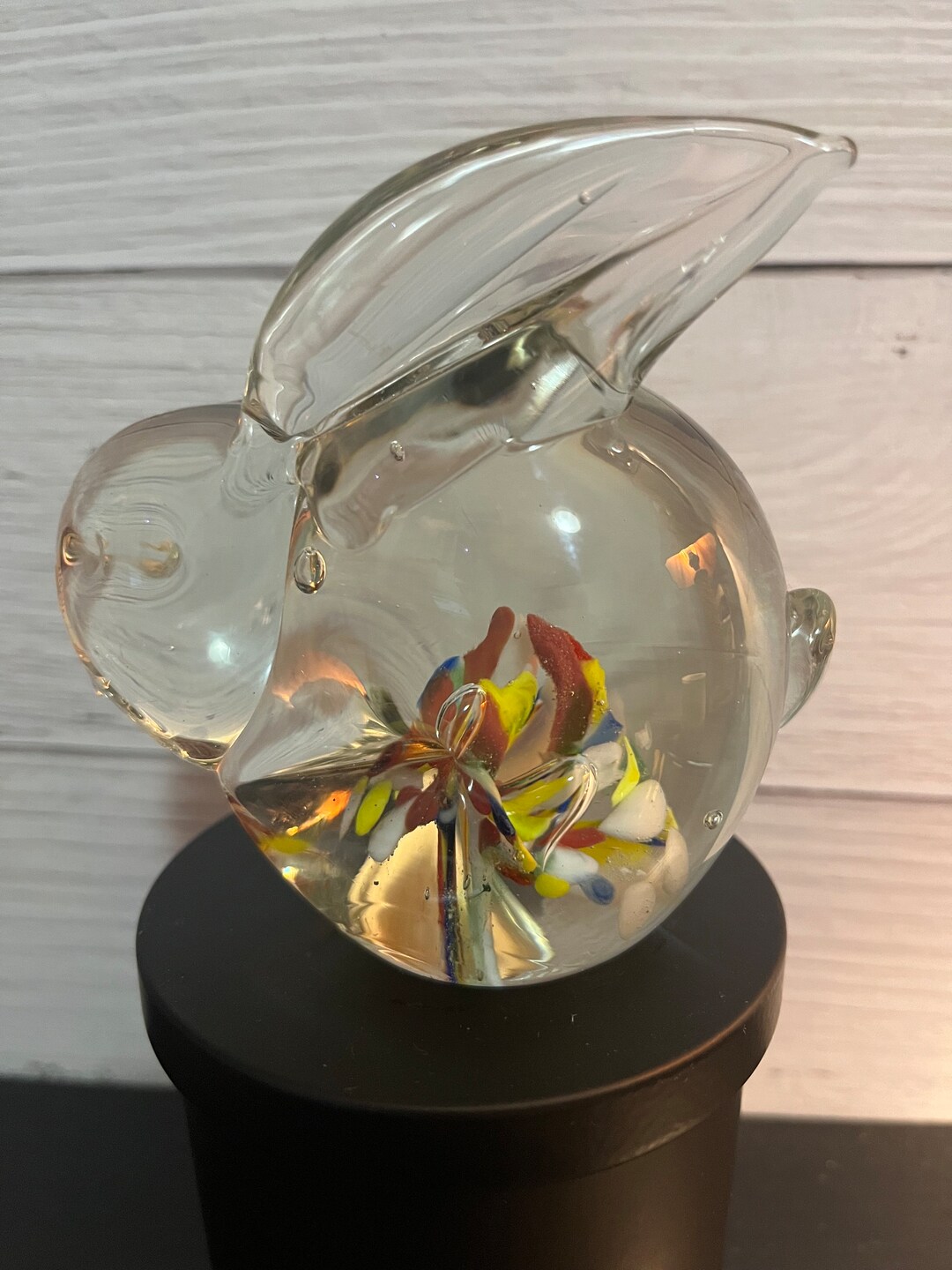 Art Glass Bunny Rabbit Paperweight - Etsy