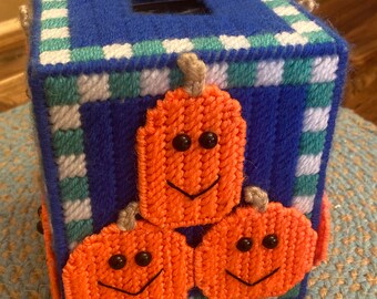 Pumpkin Tissue Box Cover - Etsy