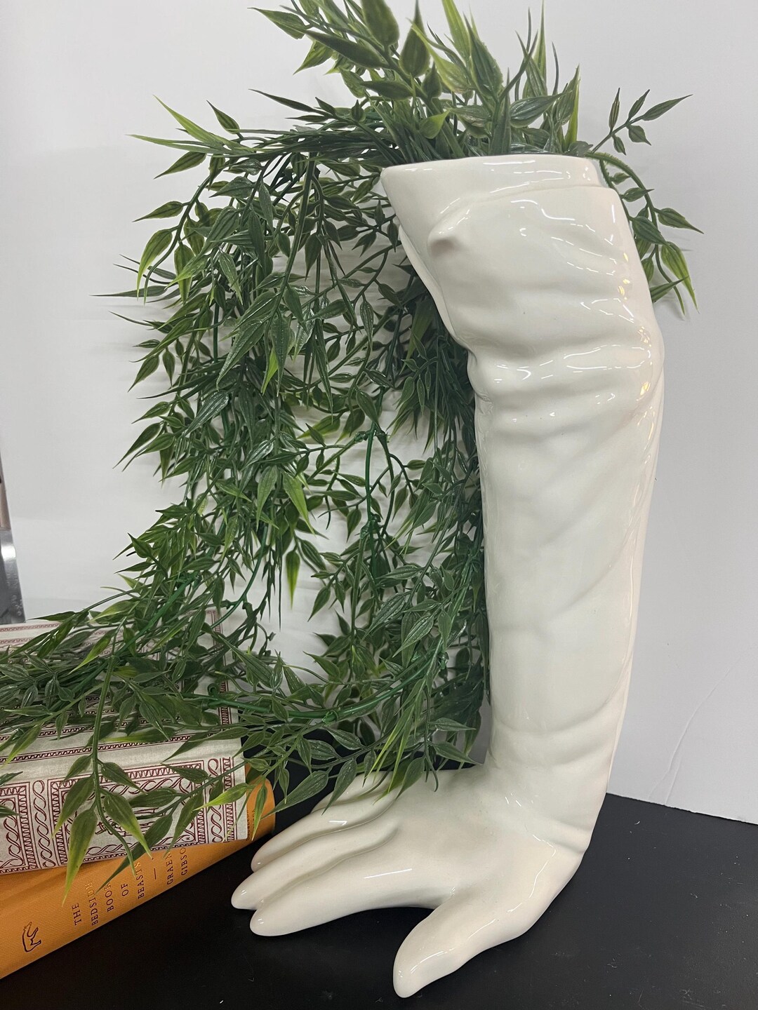 Vintage Ceramic Gloved Arm Vase - Etsy