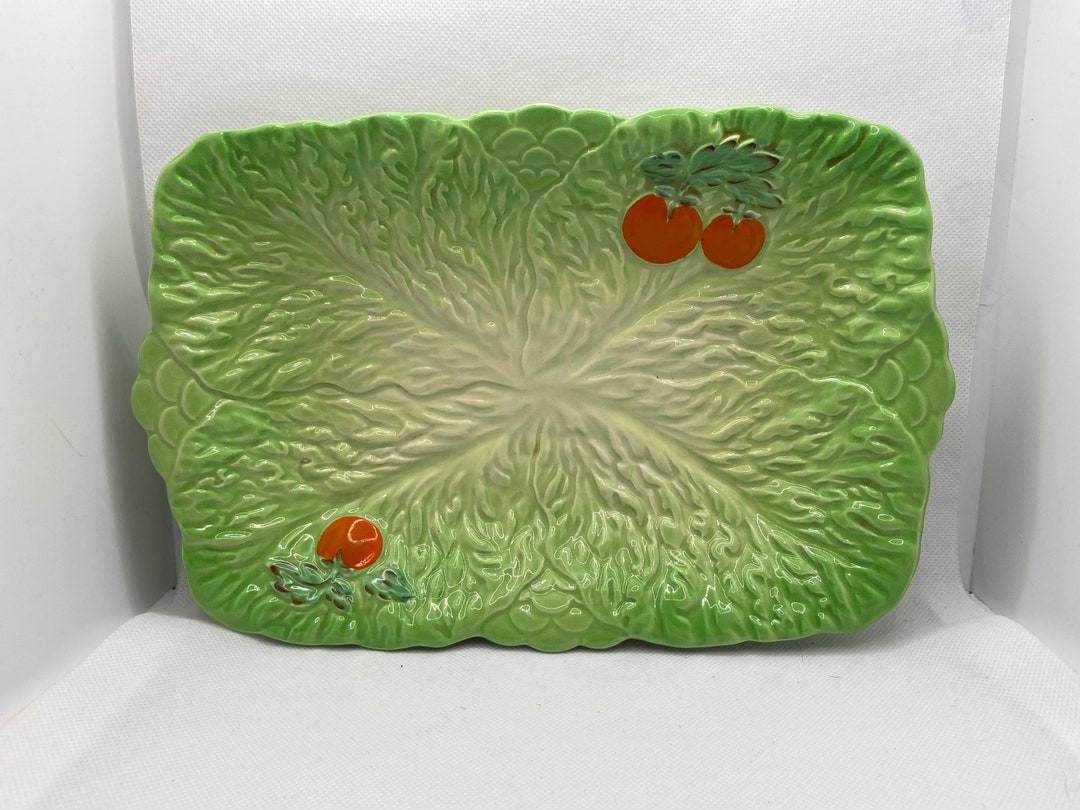 Vintage Beswick Ware Lettuce Cabbage Leaf With Oranges Motif Serving ...