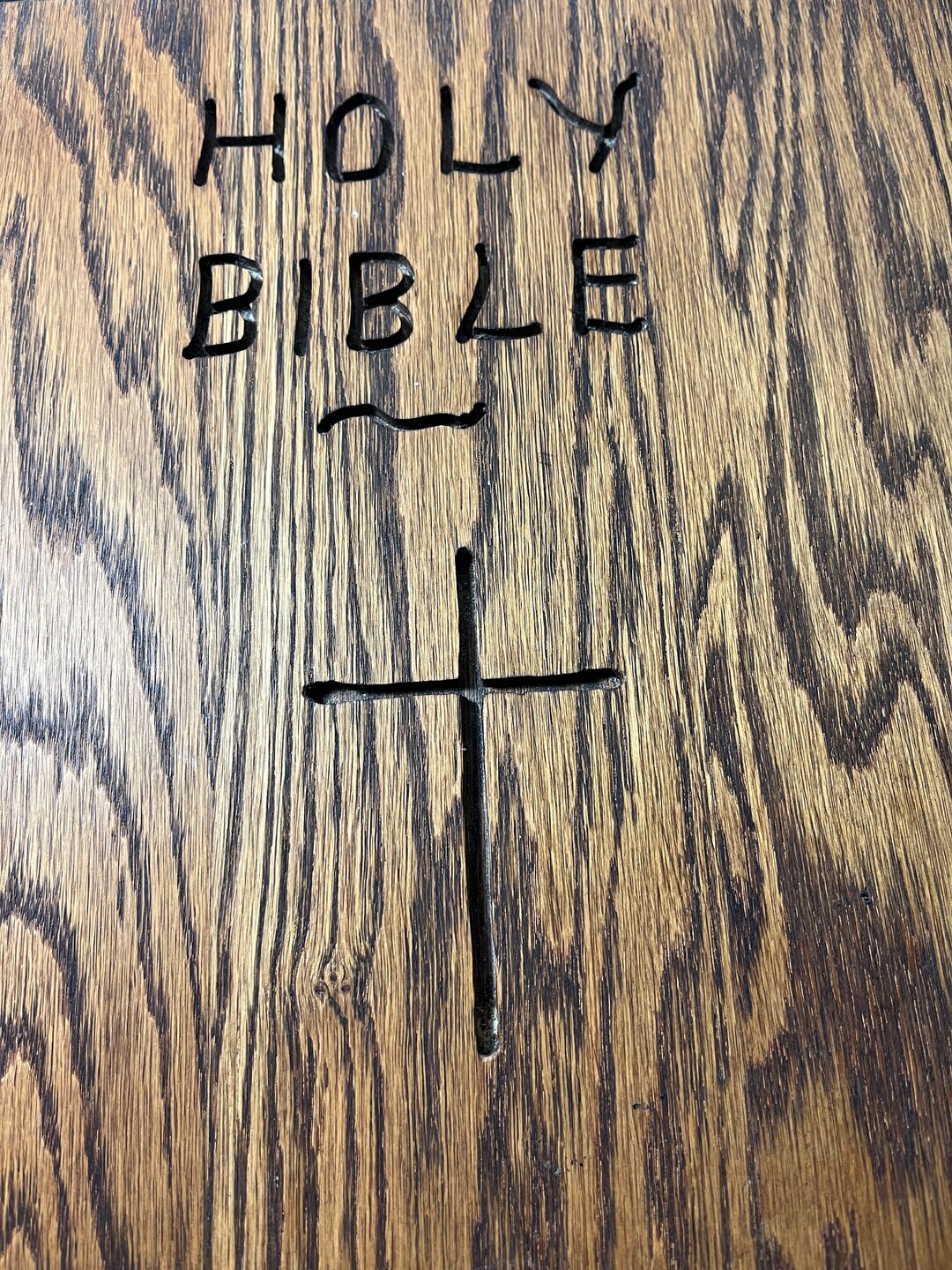 Vintage Heavy Wooden Bible Storage Box - Etsy