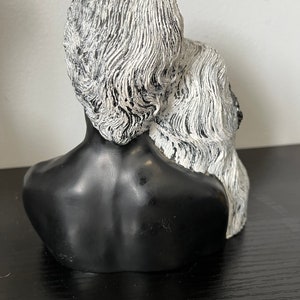 Vintage 1970 Frank Schirman Black Coral Man and Woman Sculpture - Etsy