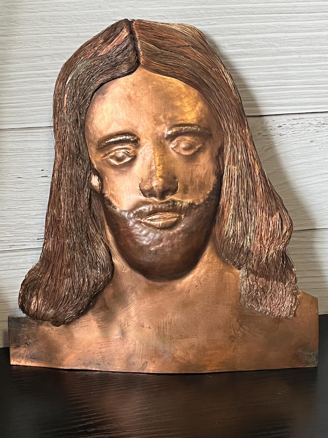 Vintage Copper Jesus Christ Wall Hanging - Etsy