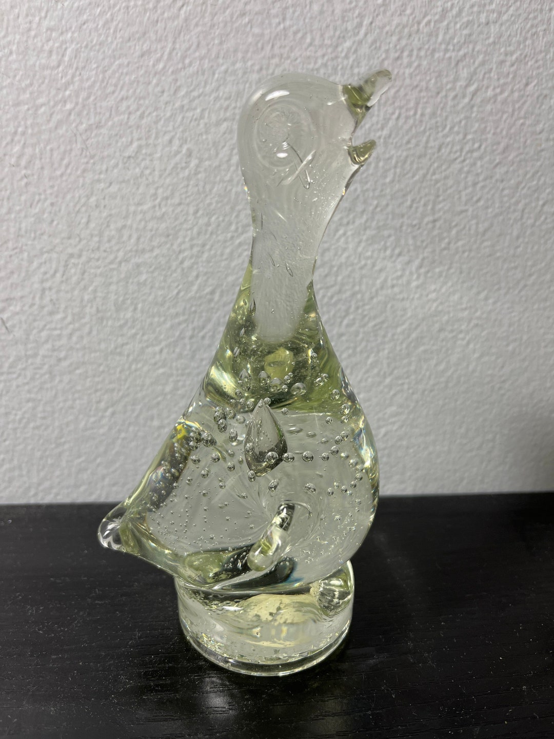 Vintage Alta Glass Blown Art Glass Duck Figurine Paperweight - Etsy