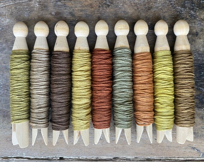 Earthy Florals Thread Pack DMC Thread Pack Embroidery Floss - Etsy