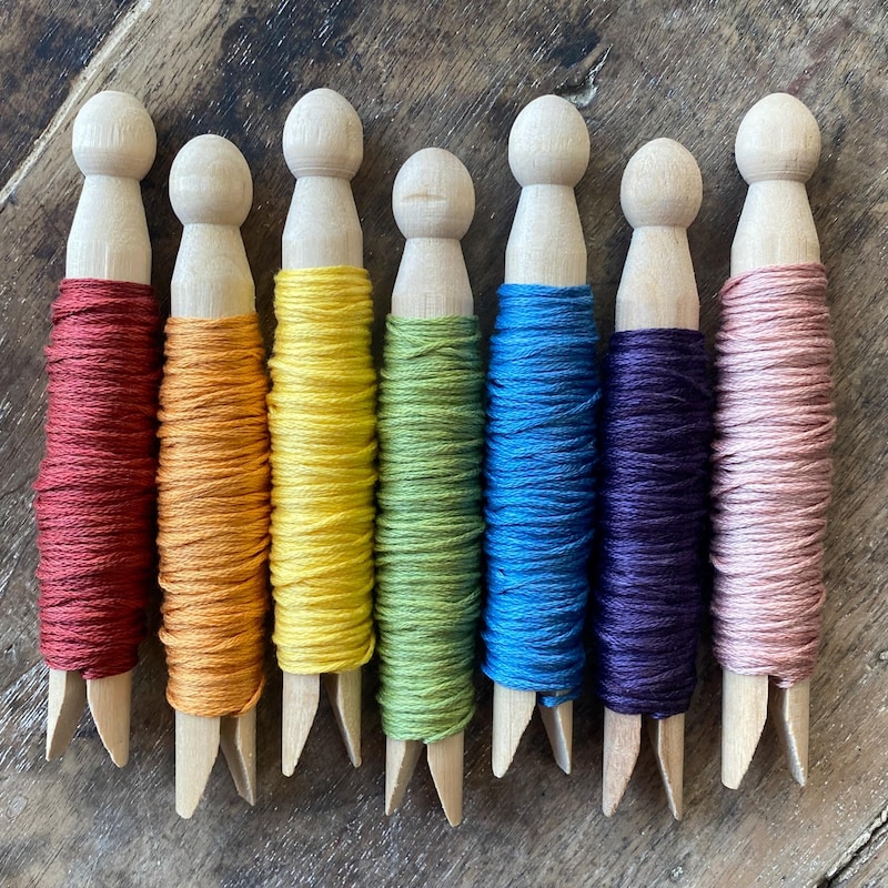 Rainbow Hand Dyed Thread - Etsy