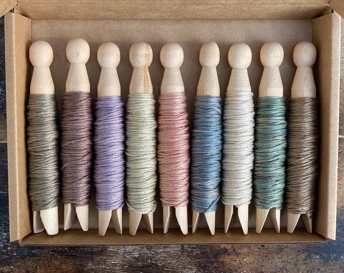 Cottage Collection, Botanically Dyed DMC Embroidery Floss, Plant Dyed ...