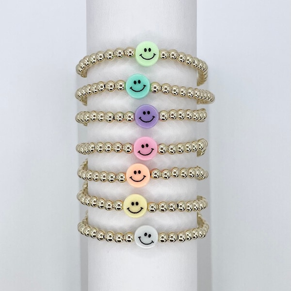 Smile Face Bracelet - Etsy