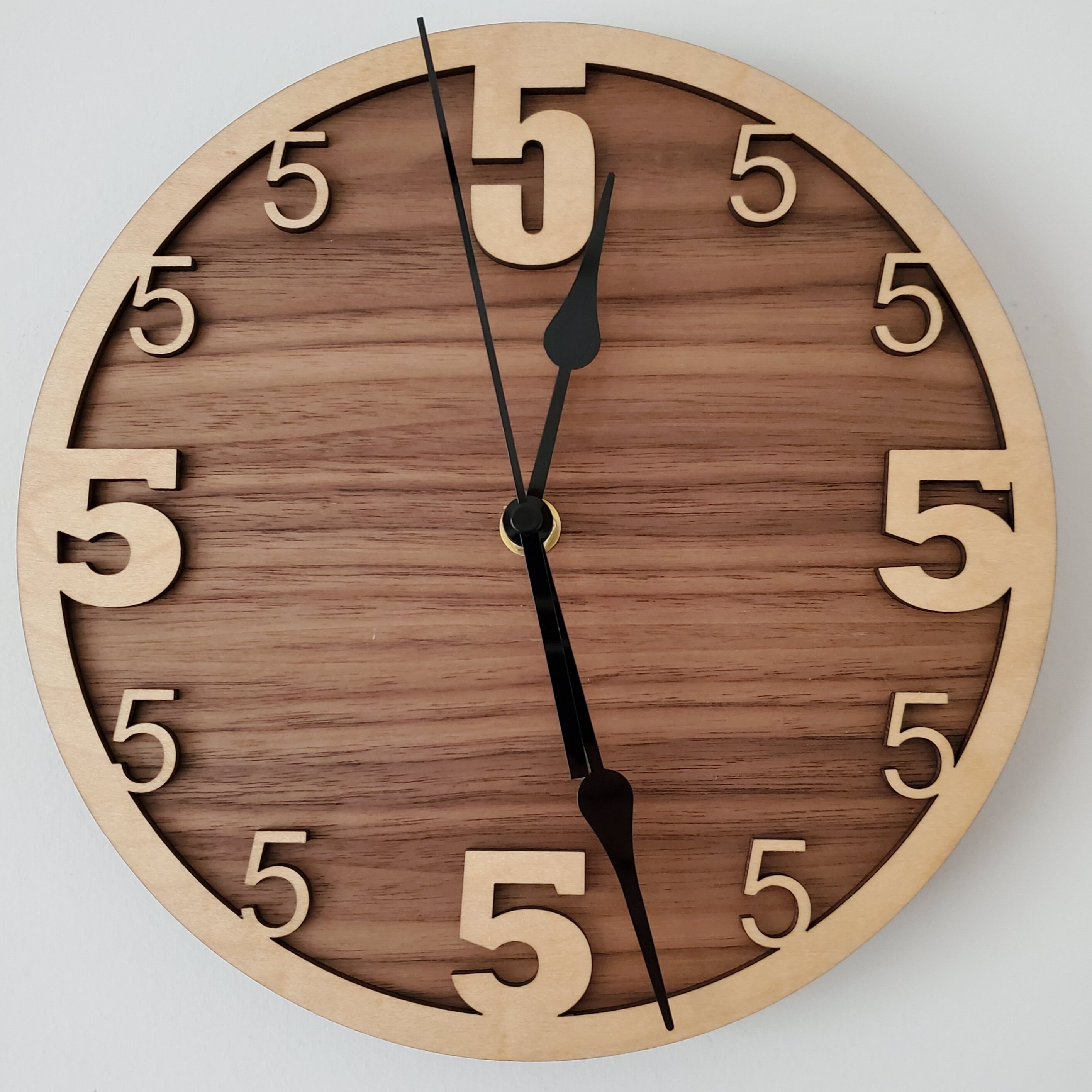 All 5's Clock - Bar Clock - Funny Clocks - Garage Clock - Man Cave ...
