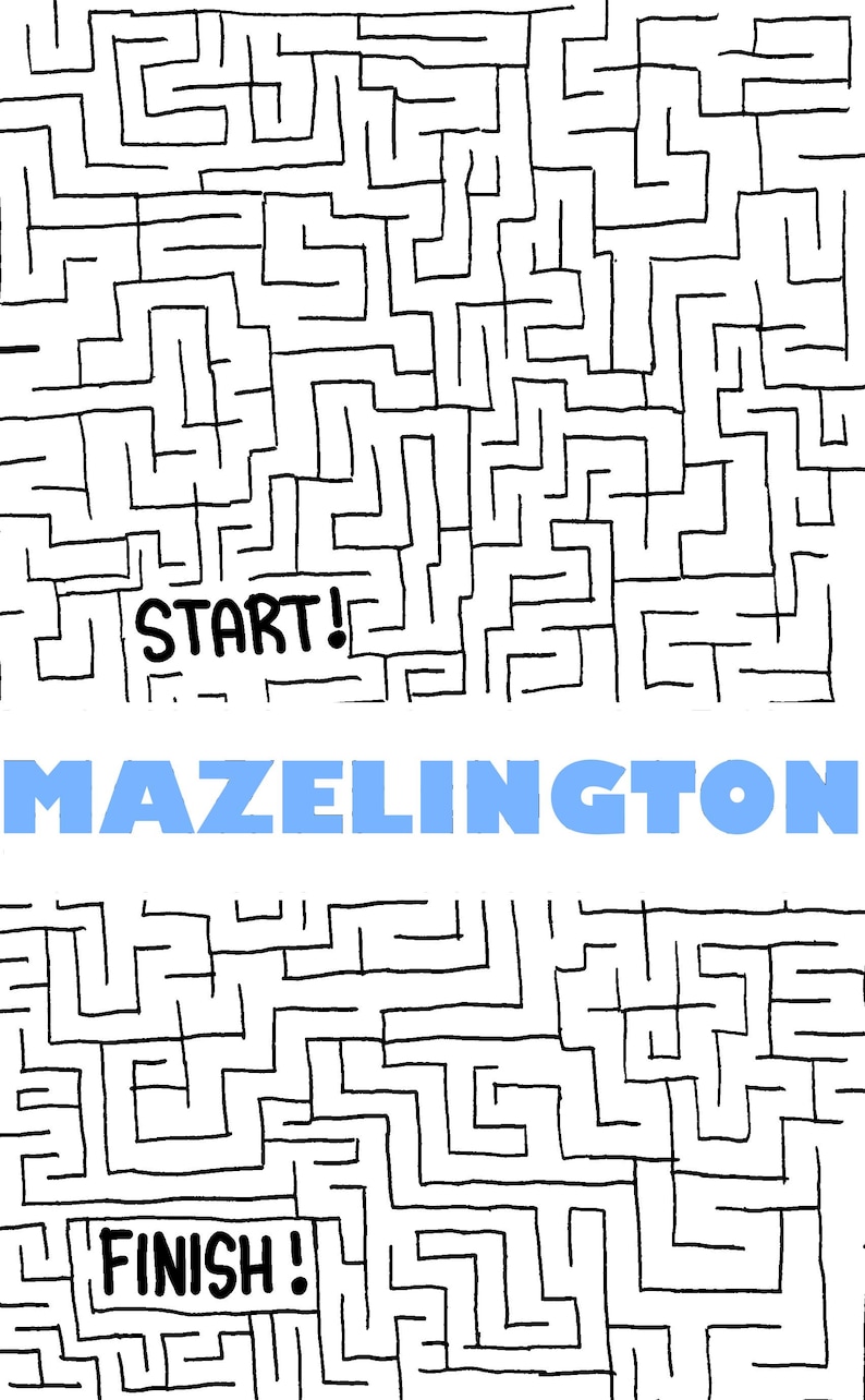 Easy Hand-drawn Maze - Etsy
