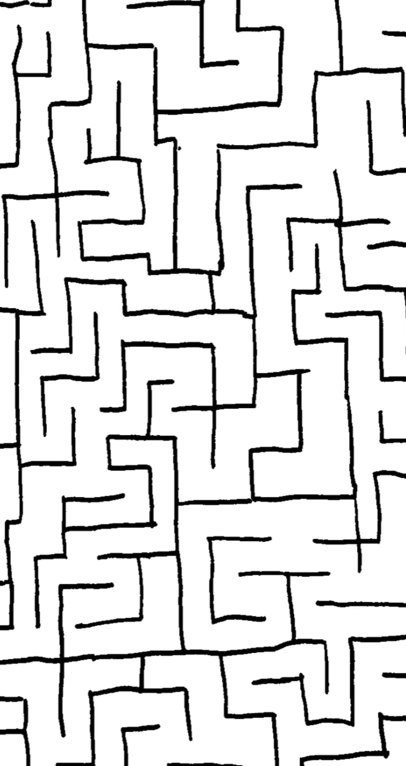 Easy Hand-drawn Maze - Etsy
