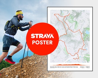 Strava Map Poster - Etsy