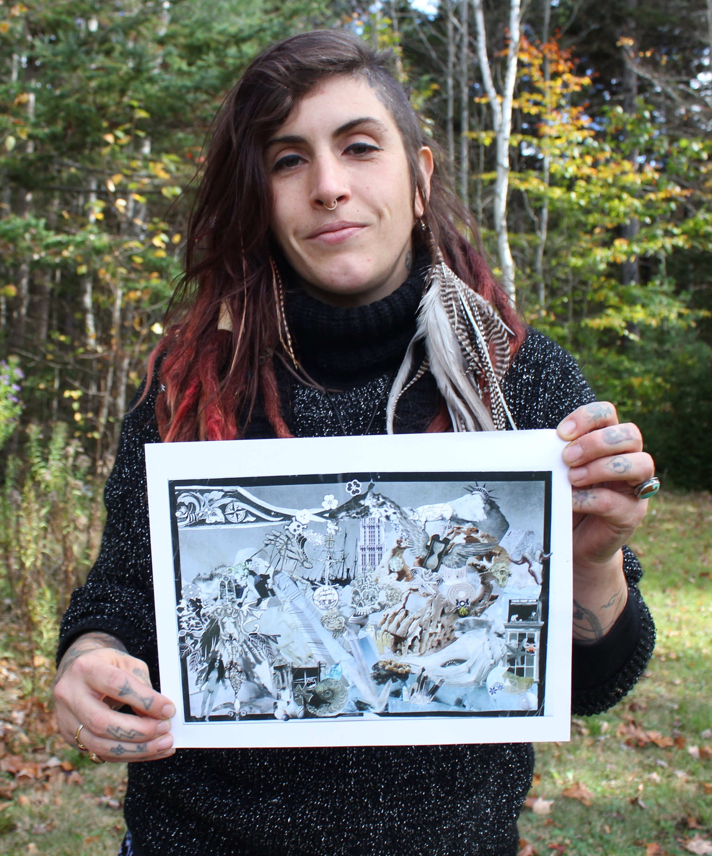 Cut and Paste, Collage, Ready to Frame, Prints, Wall Art, Home Decor ...