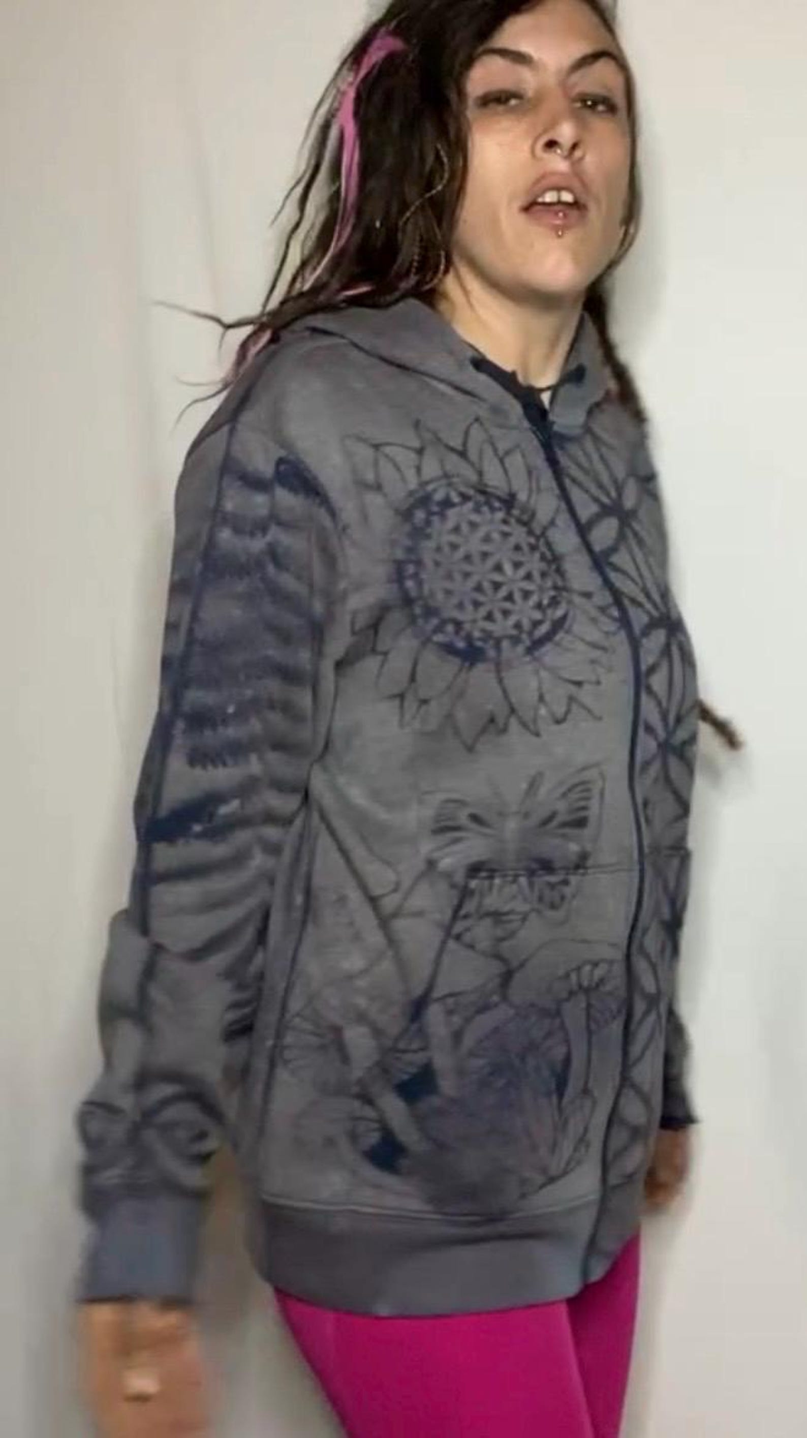 Made to Order, Triple Moon, Bleach Dye, Bleach Dye, Full Zip Up, Gaia ...