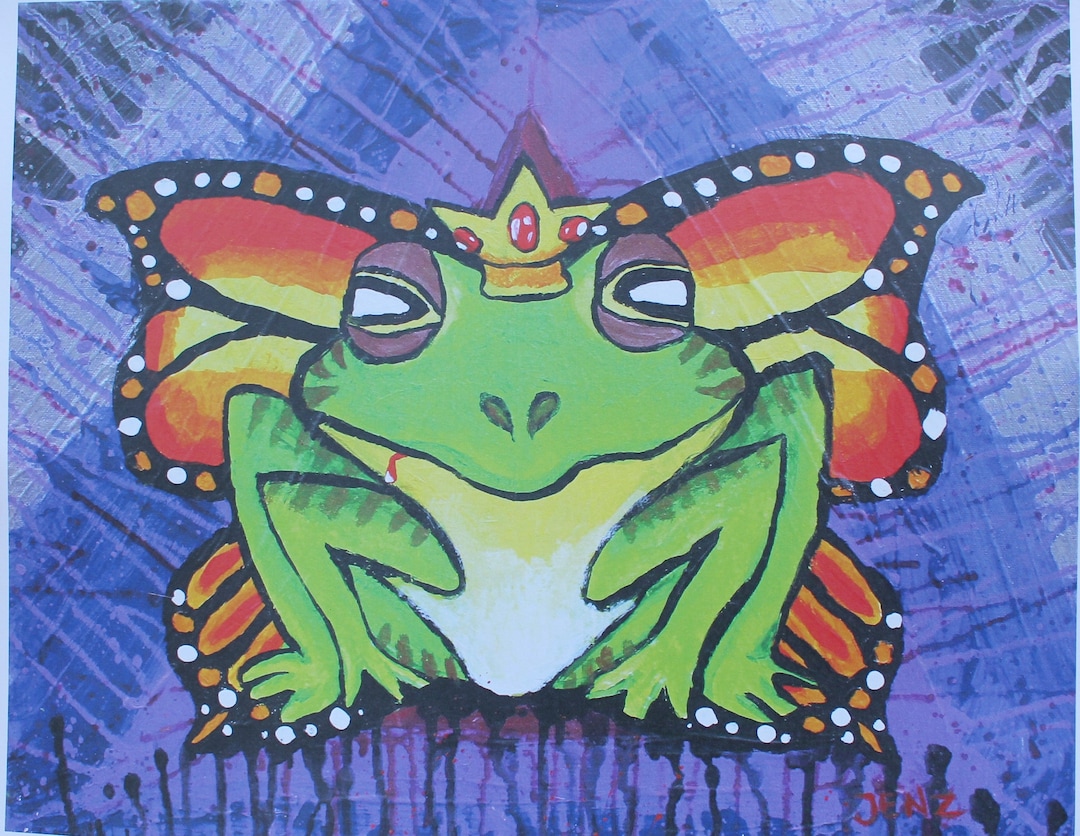 Trippy Drippy Artwork, Trippy Frog, Tripping Toad, Fairy Frog, Prince ...