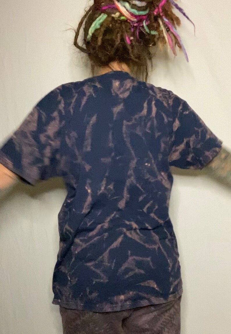 Custom Bleach Dye Stealie T-shirt, Crystal Moon Design - Etsy