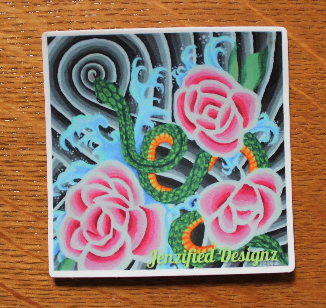 Sticker, Snake Sticker, Vinyl, Decal, Water Proof, Water Proof, Lap Top ...