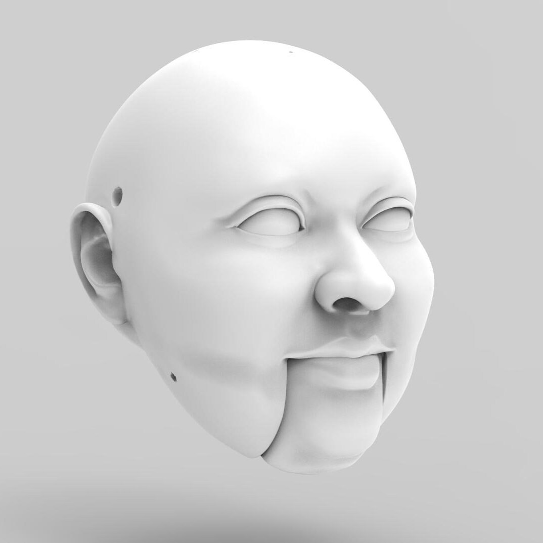 Fat Man/woman Marionette Head STL File - Digital File for 3D Printing ...