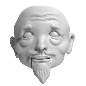 Japanese Samurai Marionette Head STL File - Digital File for 3D ...