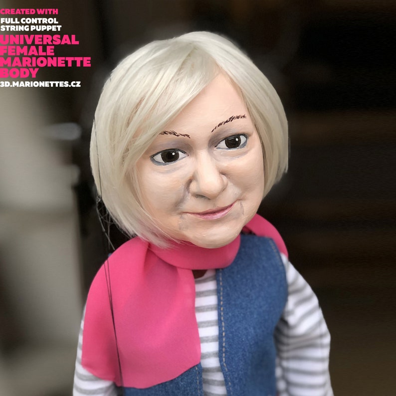 Full Control Fefemale Marionette STL File - Digital File for 3D ...