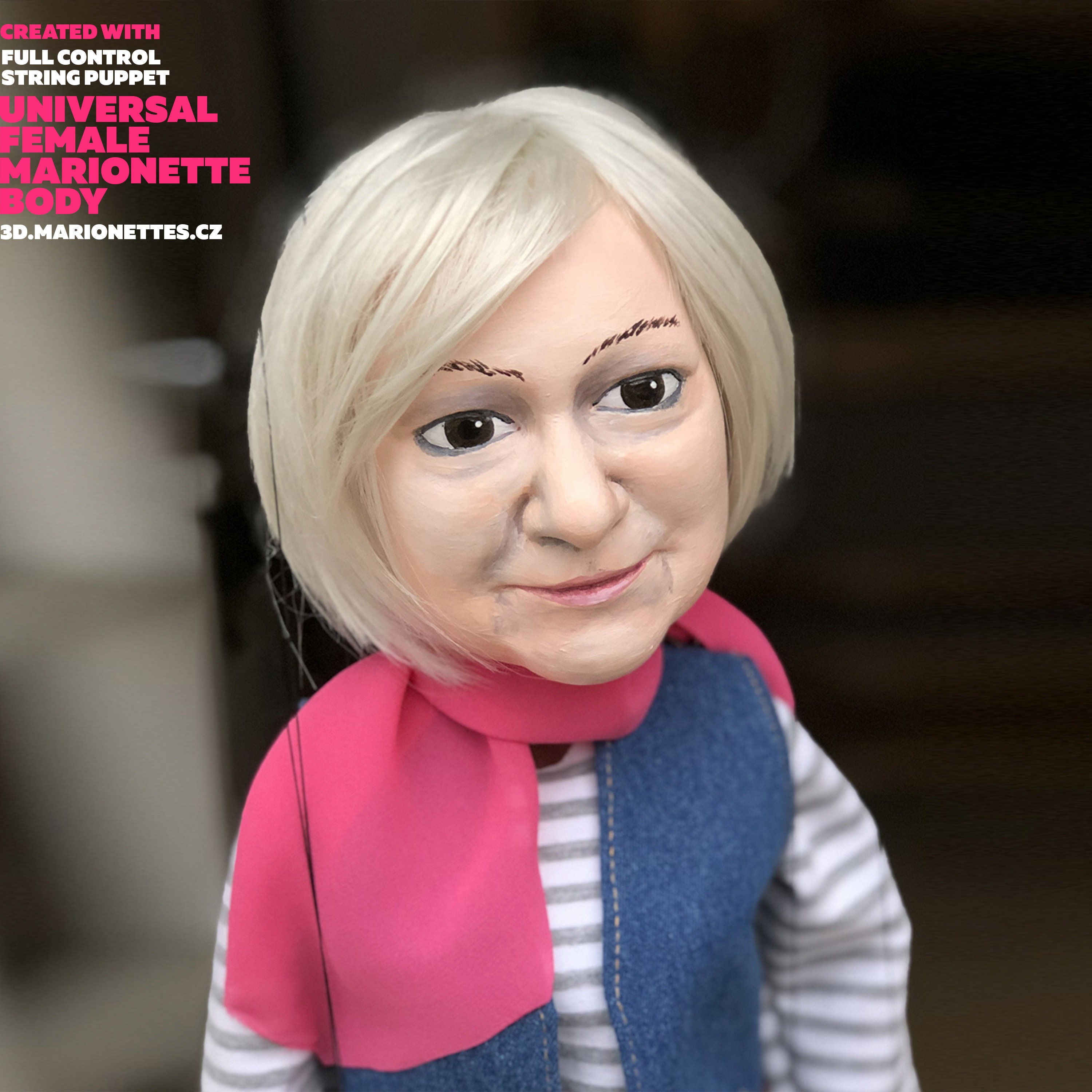 Full Control Fefemale Marionette STL File - Digital File for 3D ...