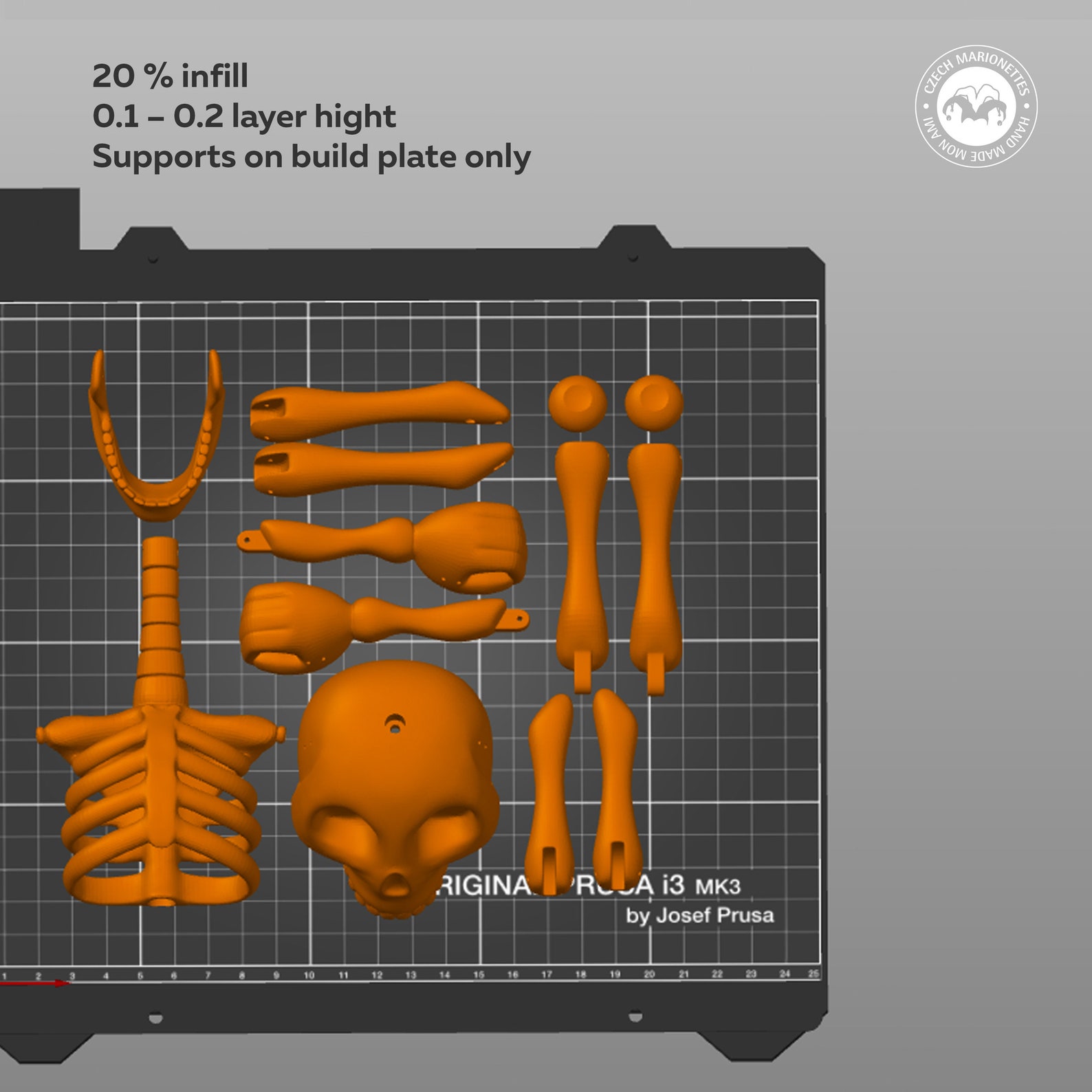Baby Bonnie Skeleton Marionette STL File - Digital File for 3D Printing ...