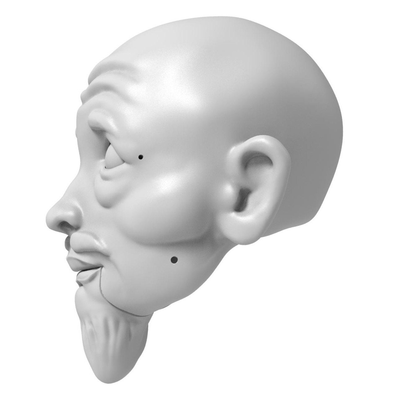 Japanese Samurai Marionette Head STL File - Digital File for 3D ...