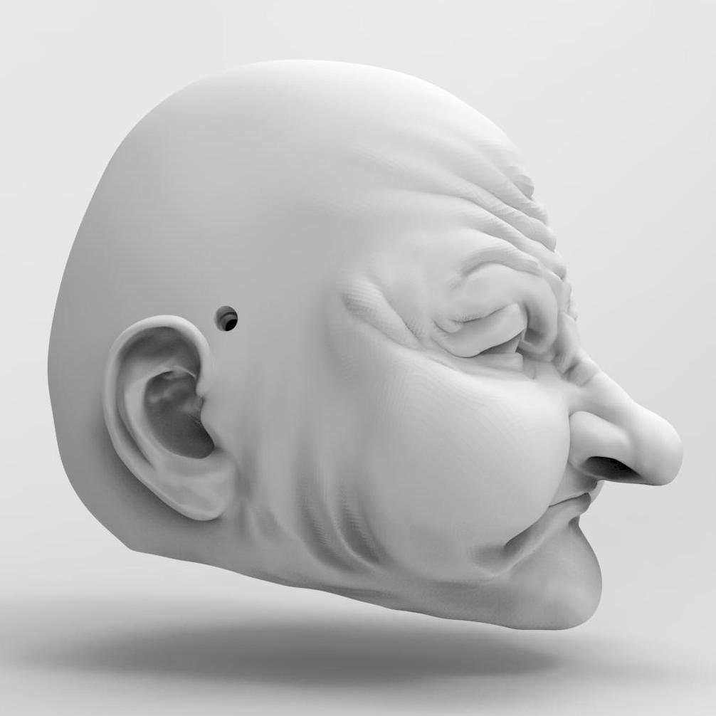 Very Old Man Marionette Head STL File - Digital File for 3D Printing ...