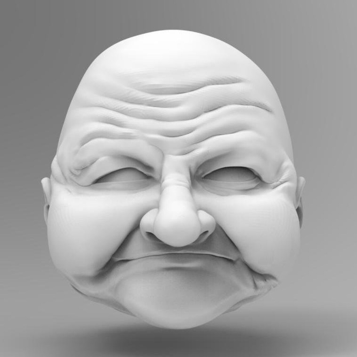Very Old Man Marionette Head STL File - Digital File for 3D Printing ...