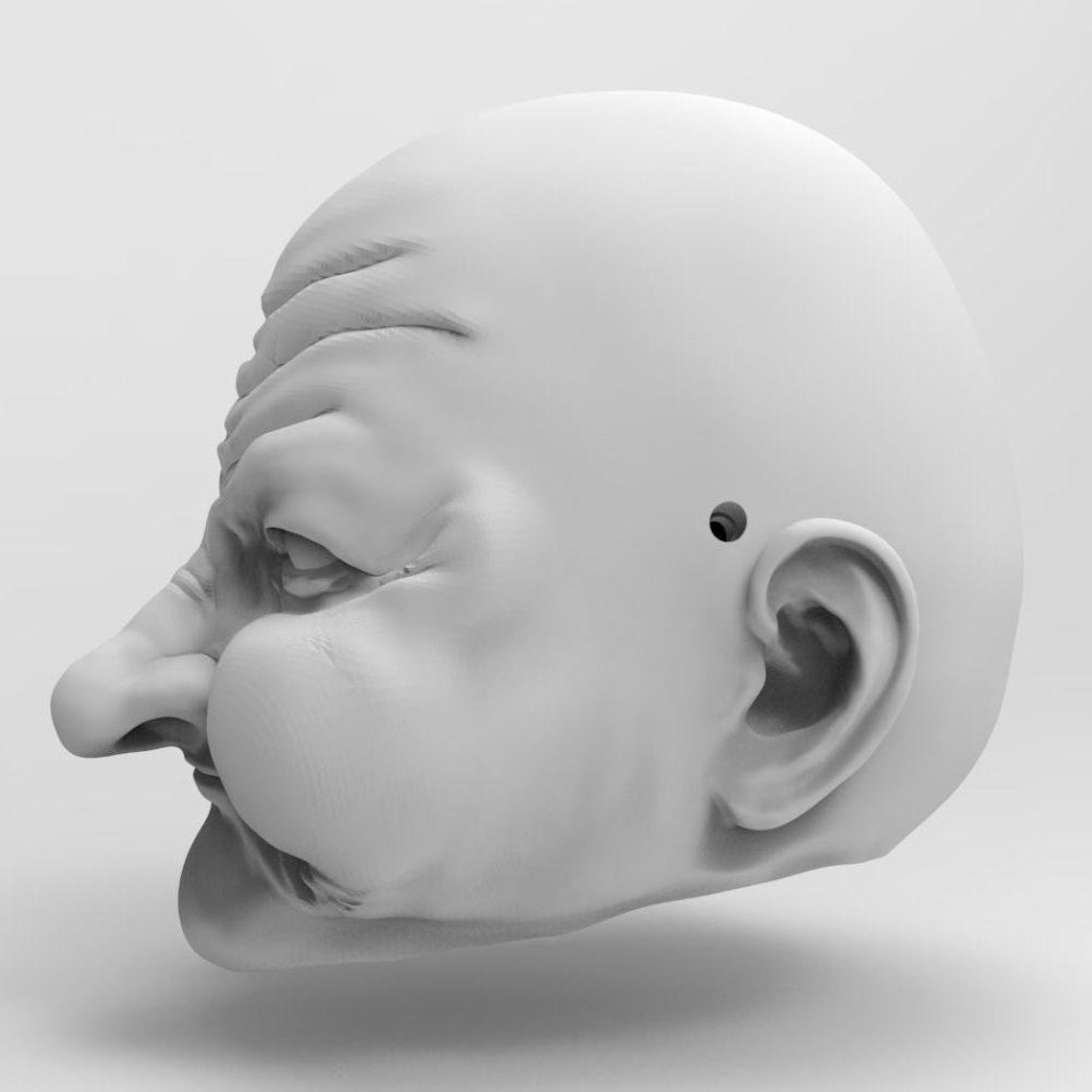 Very Old Man Marionette Head STL File - Digital File for 3D Printing ...