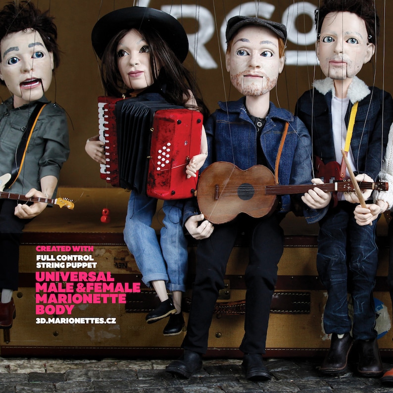 Full Control Fefemale Marionette STL File - Digital File for 3D ...