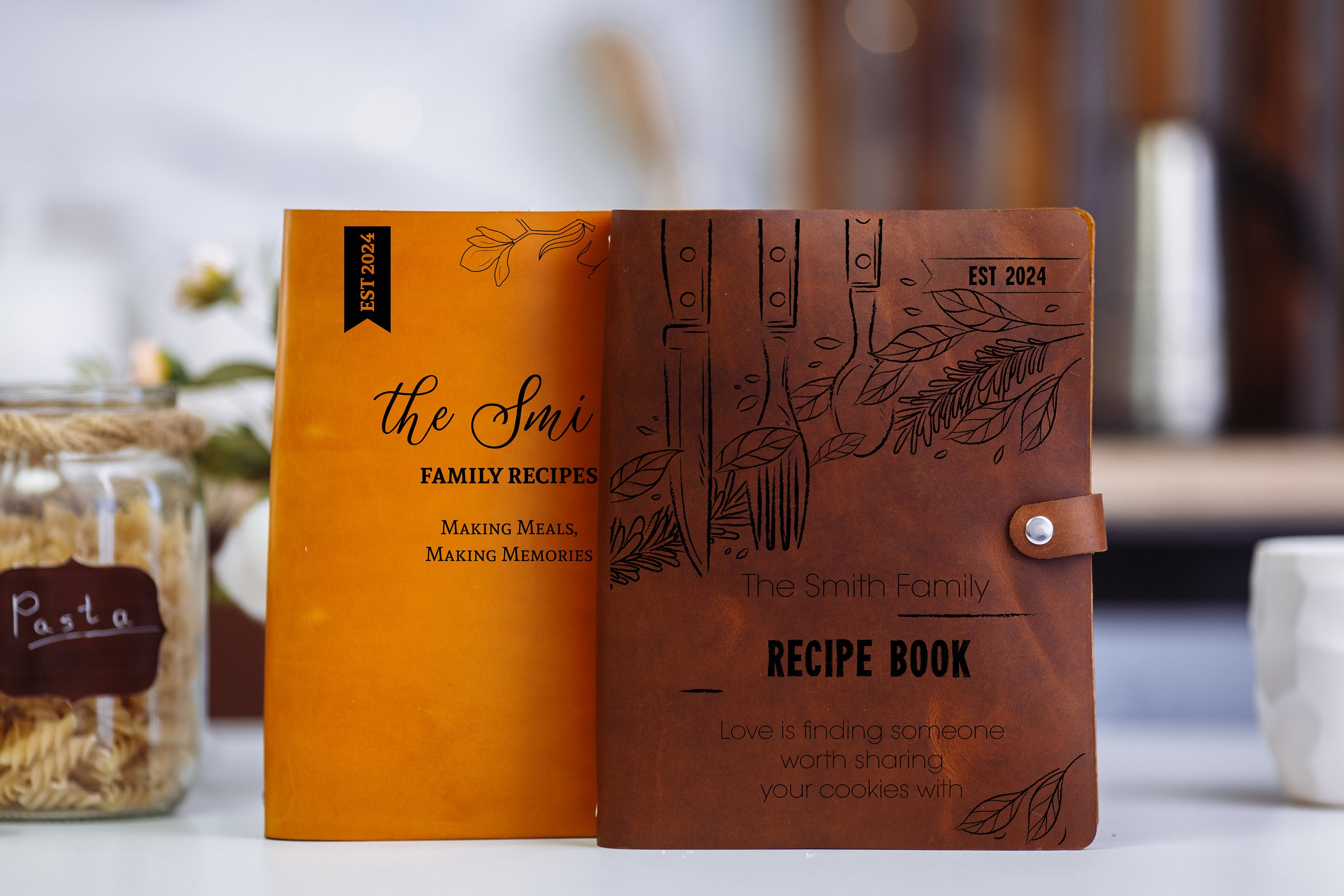 Custom Leather Cook Bookfamily Heirloom Recipe Bookpersonalized Gift - Etsy